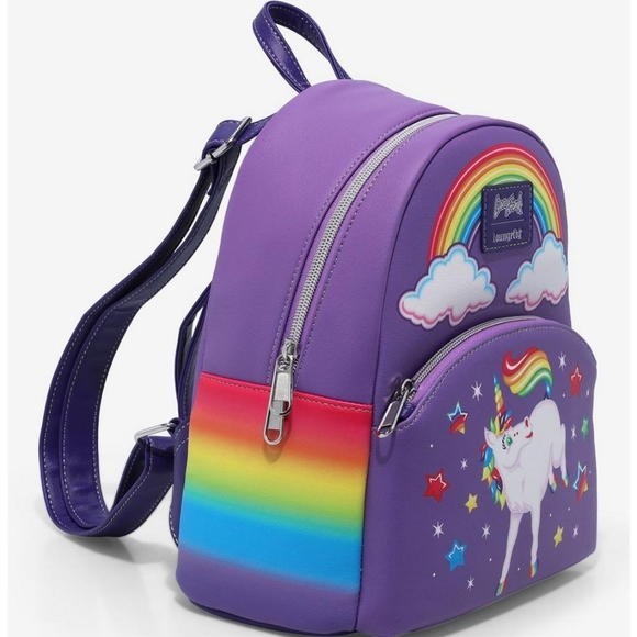Loungefly | Bags | Loungefly Lisa Frank Rainbow Unicorn Mini Backpack ...